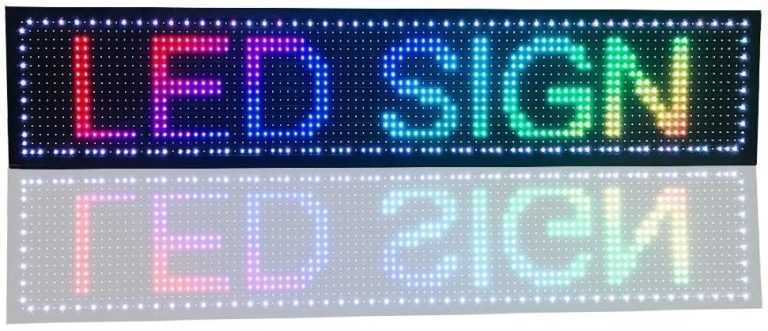 LED Scrolling Sign Full Color LED Scrolling Sign | RGB Sign & Print ...